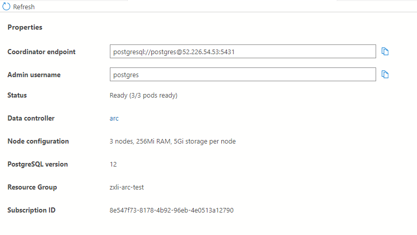 Postgres Properties Page places name of namespace as name of data controller · Issue #14371 ...