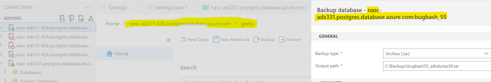 Incorrect database shown in Backup/Restore dialog title · Issue #23158 · microsoft ...