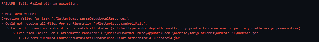 the following error while working on the package · Issue #4 · Faiza-Farooqui/cnic_scanner · GitHub