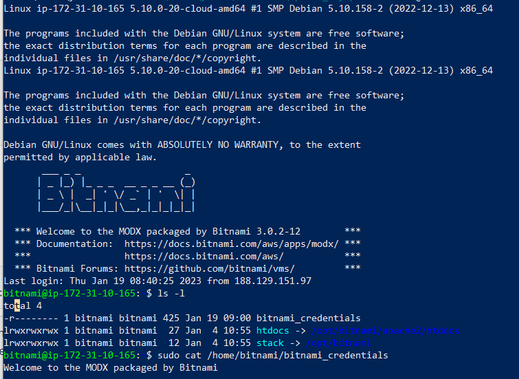 [MODX] No permission for to access MODX, phpMyAdmin etc. · Issue #612 · bitnami/vms · GitHub