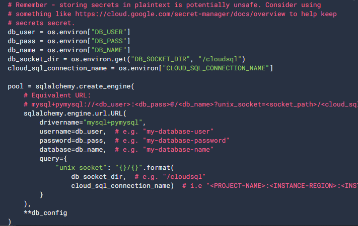 Feature Add Unix Socket Parameter For Mysql Connector · Issue 60