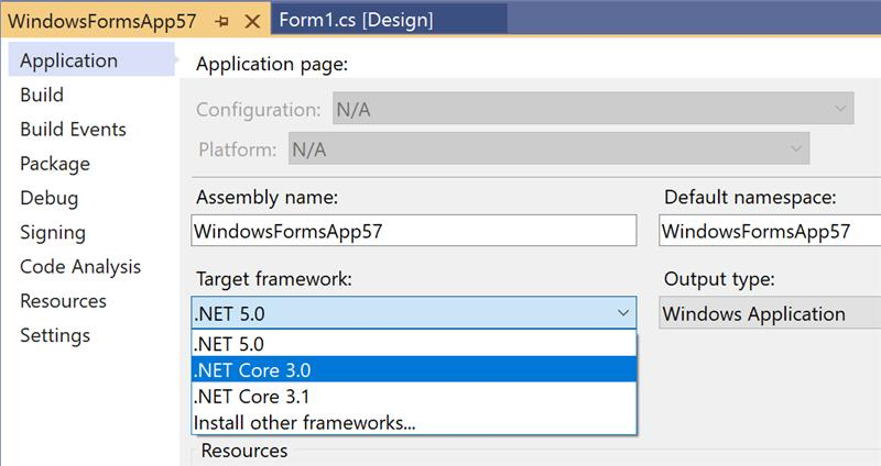 Winform Should Not Support Netcoreapp30 · Issue 3532 · Dotnetwpf · Github