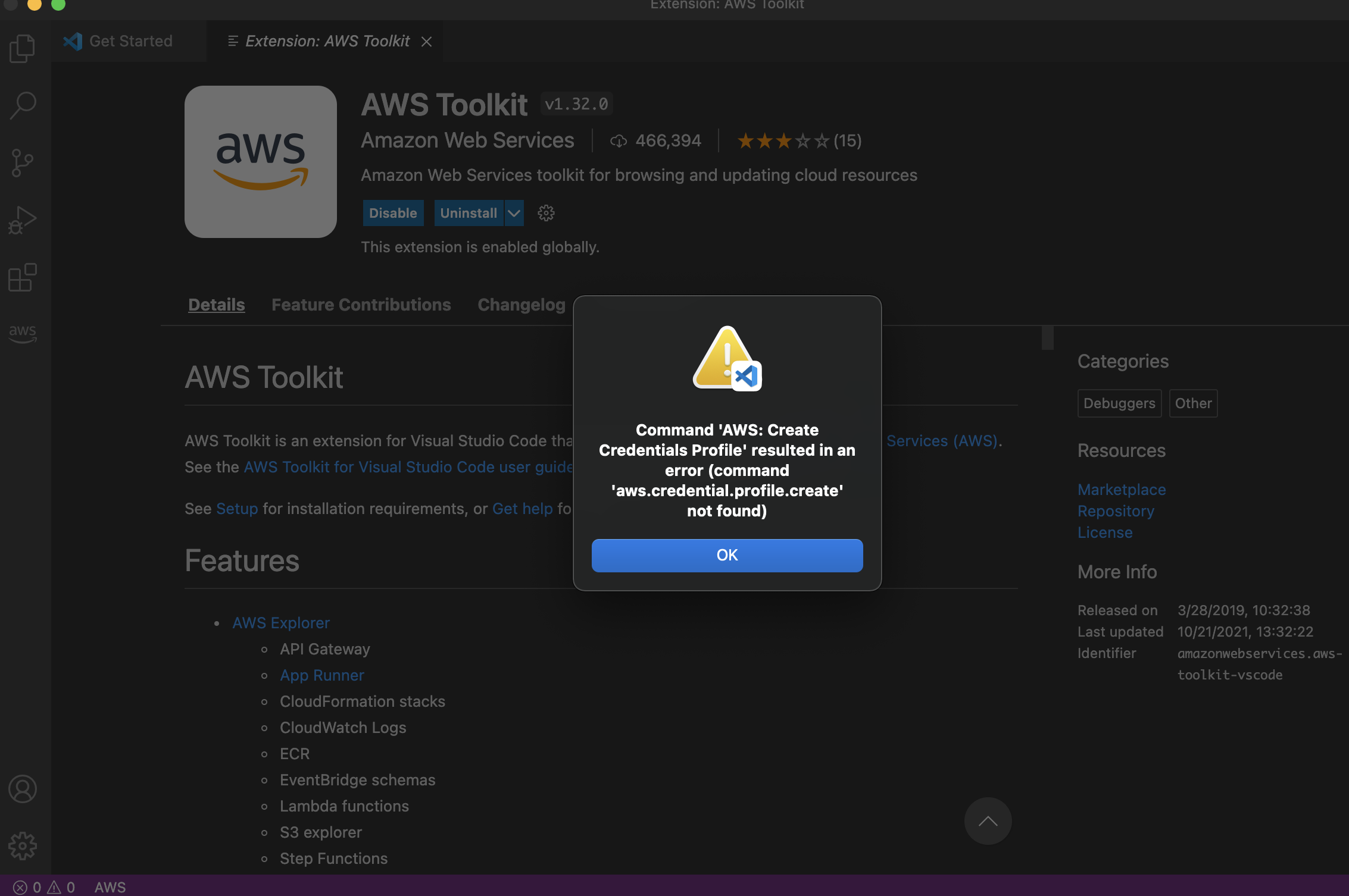 unable-to-create-credentials-file-aws-credential-profile-create
