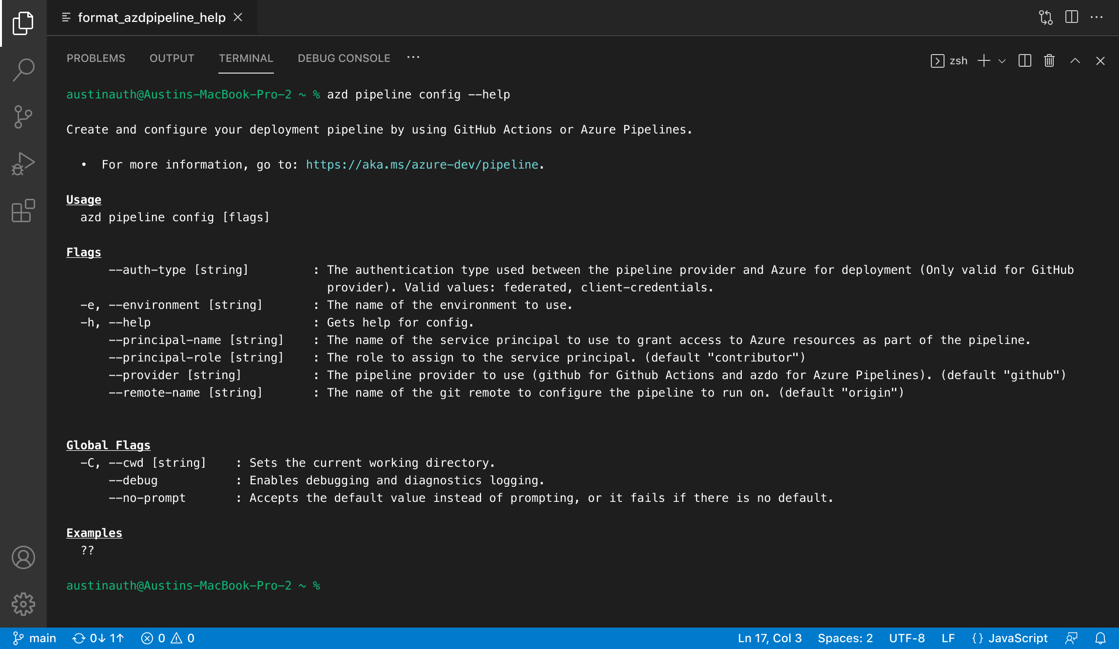 [azd pipeline provider] Hard to know the valid strings for `--auth-type` · Issue #1488 · Azure ...