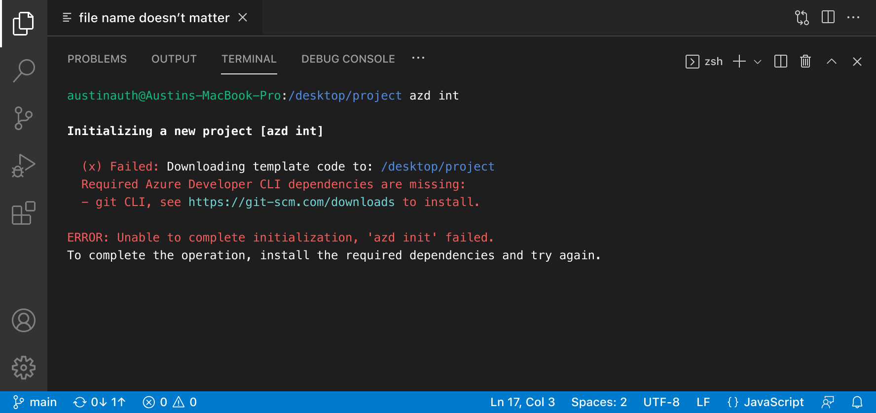 Make template dependency errors more clear · Issue #1449 · Azure/azure-dev · GitHub