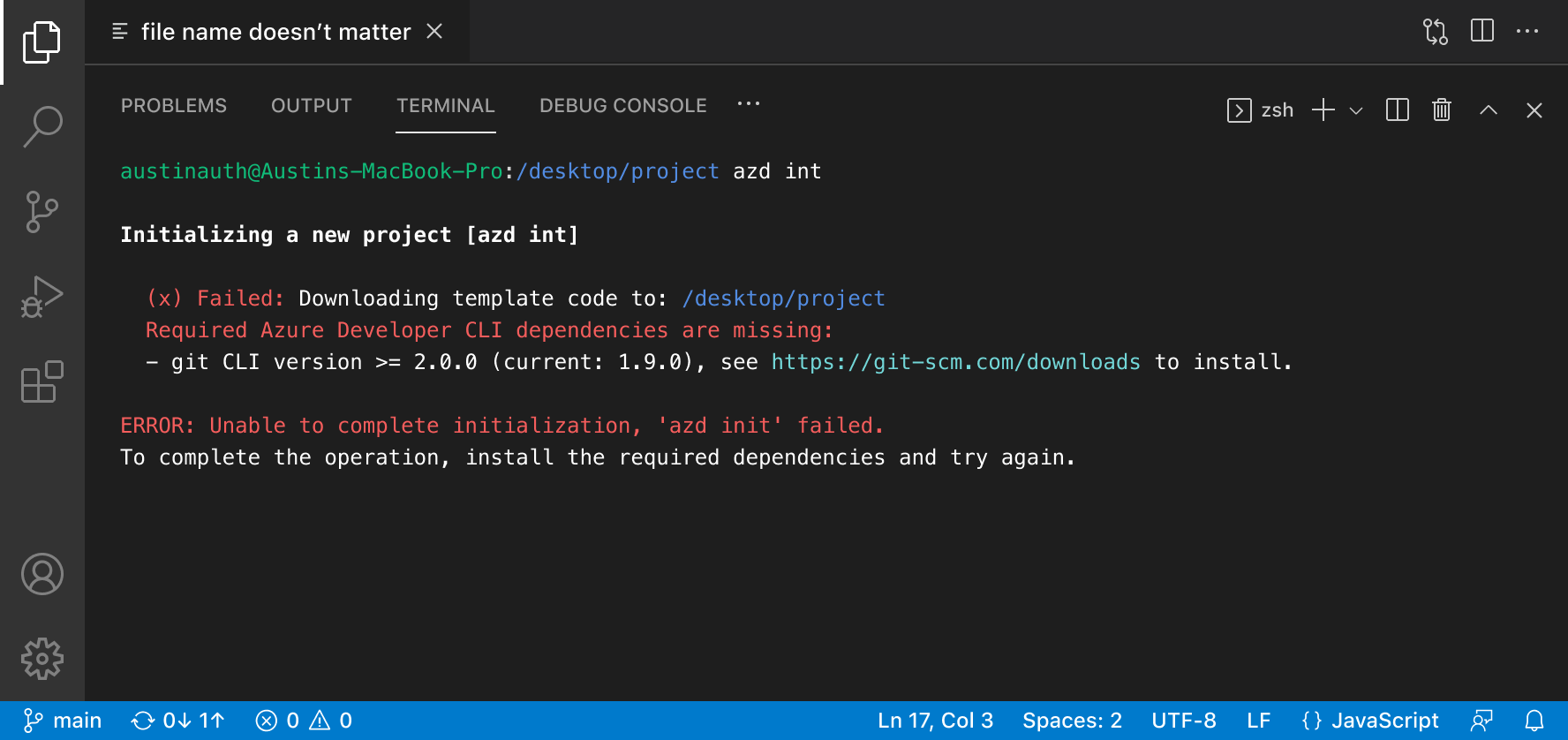 Make template dependency errors more clear · Issue #1449 · Azure/azure-dev · GitHub
