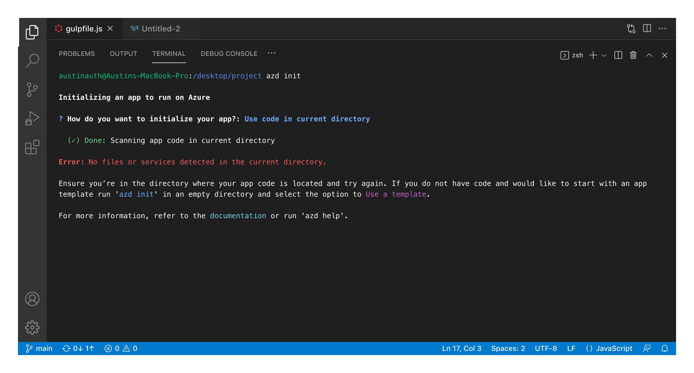 Minor changes for simplified init experience for 9/6 · Issue #2671 · Azure/azure-dev · GitHub