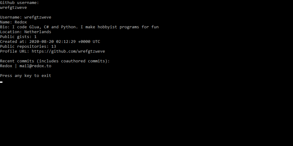 GitHub - wrefgtzweve/github-userinfo: A simple tool to get information ...