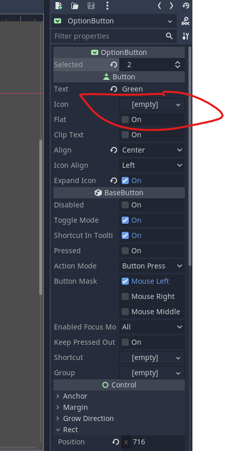 OptionButton Icon texture type cannot be changed in inspector only in Item list · Issue #76460 ...
