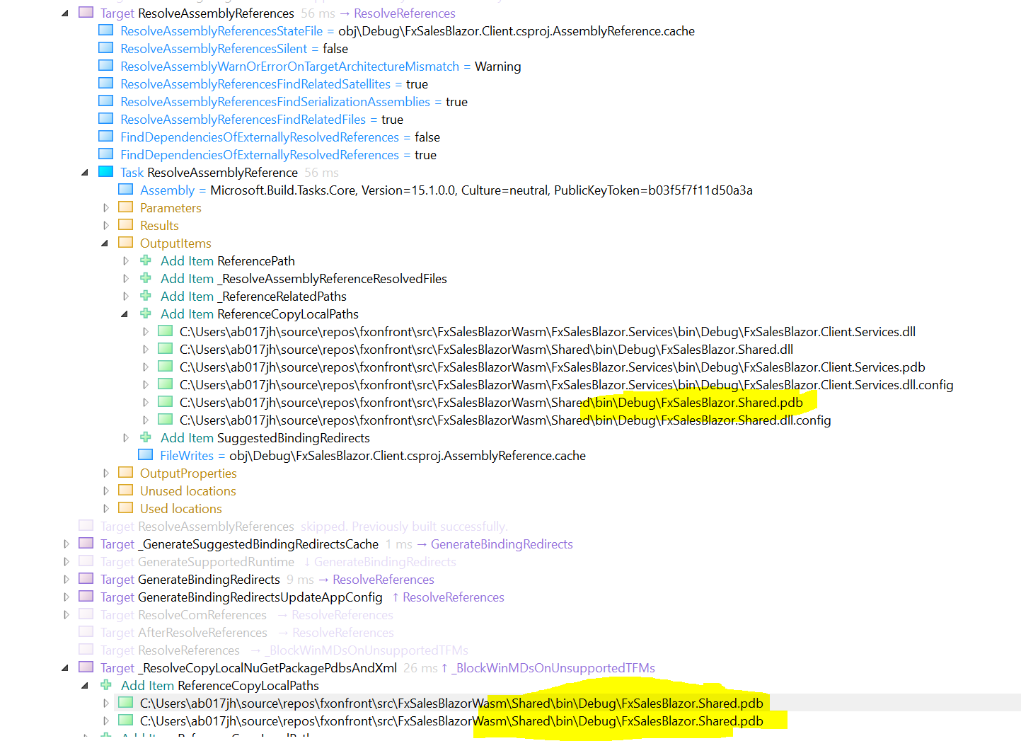 Conflicting assets with the same target path after upgrading Blazor from .net 5 to .net 6 ...