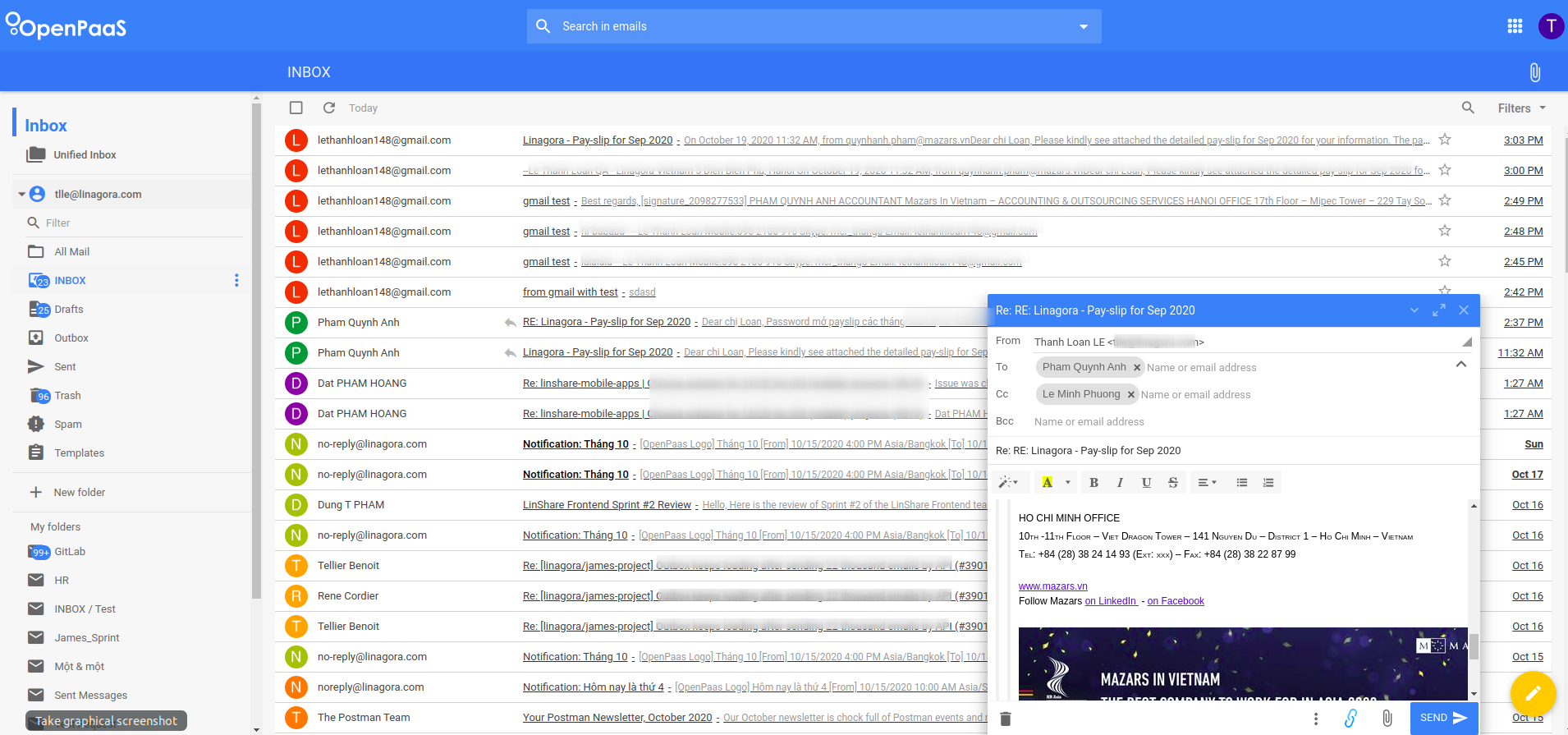 All preview messages have been underline when opening a reply composer with a special signature ...