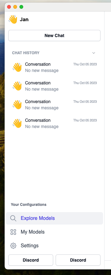 bug: missing Twitter button (instead two Discord btns) · Issue #281 · janhq/jan · GitHub