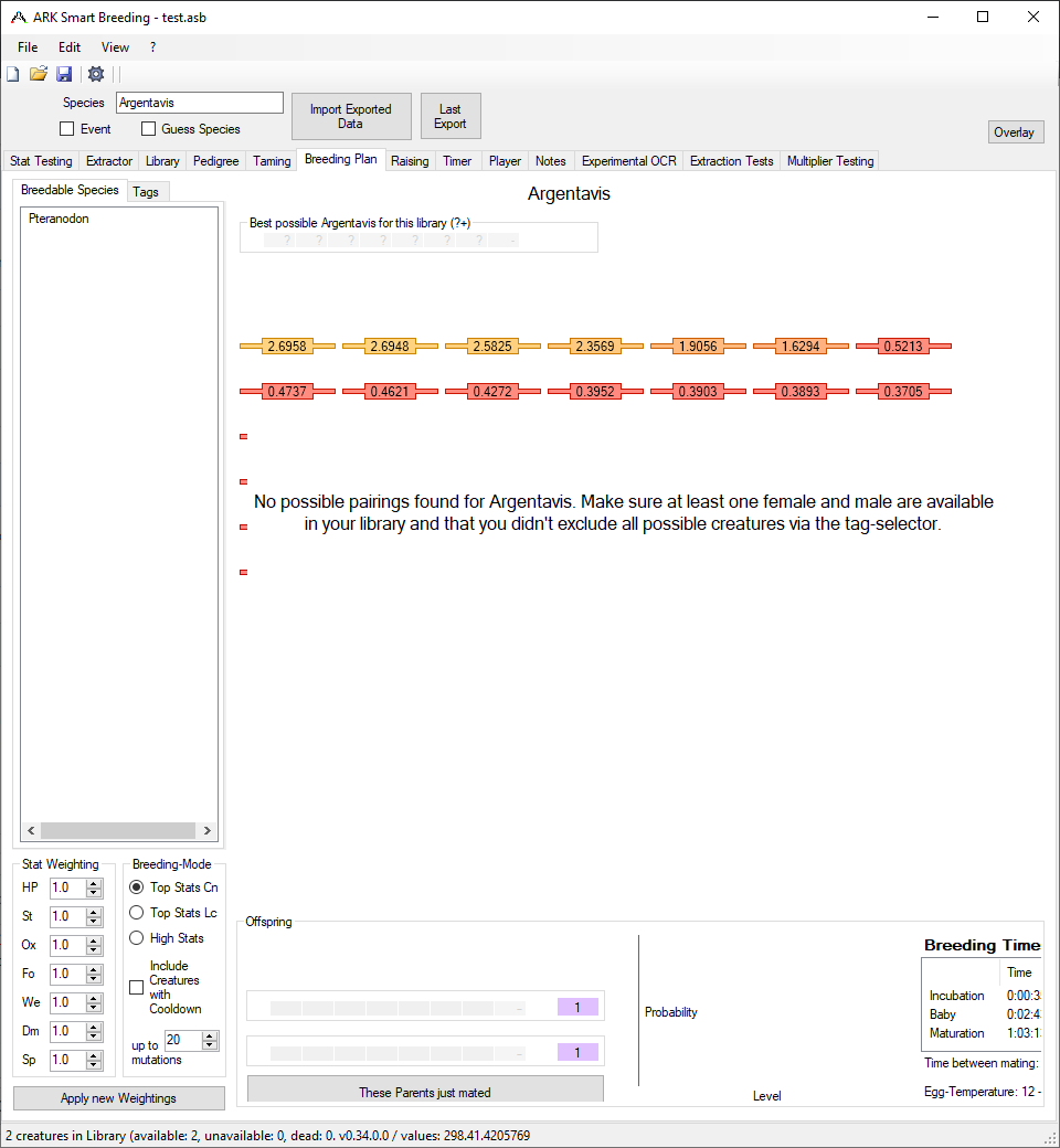Request, Import existing list requires selecting species · Issue #967 · cadon/ARKStatsExtractor ...