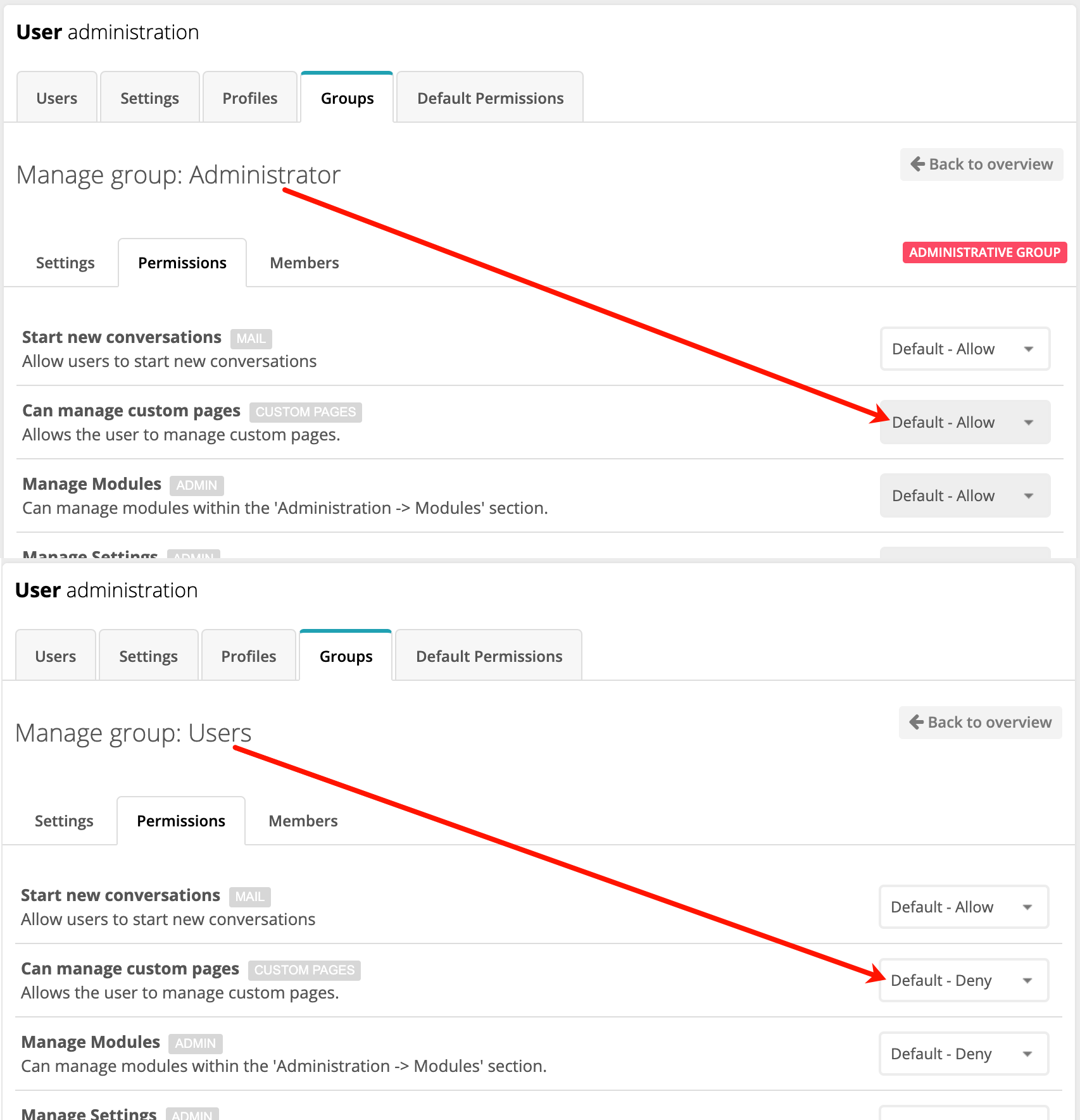 Add "Can Manage Custom Pages" Group Permission · Issue #57 · humhub/custom-pages · GitHub