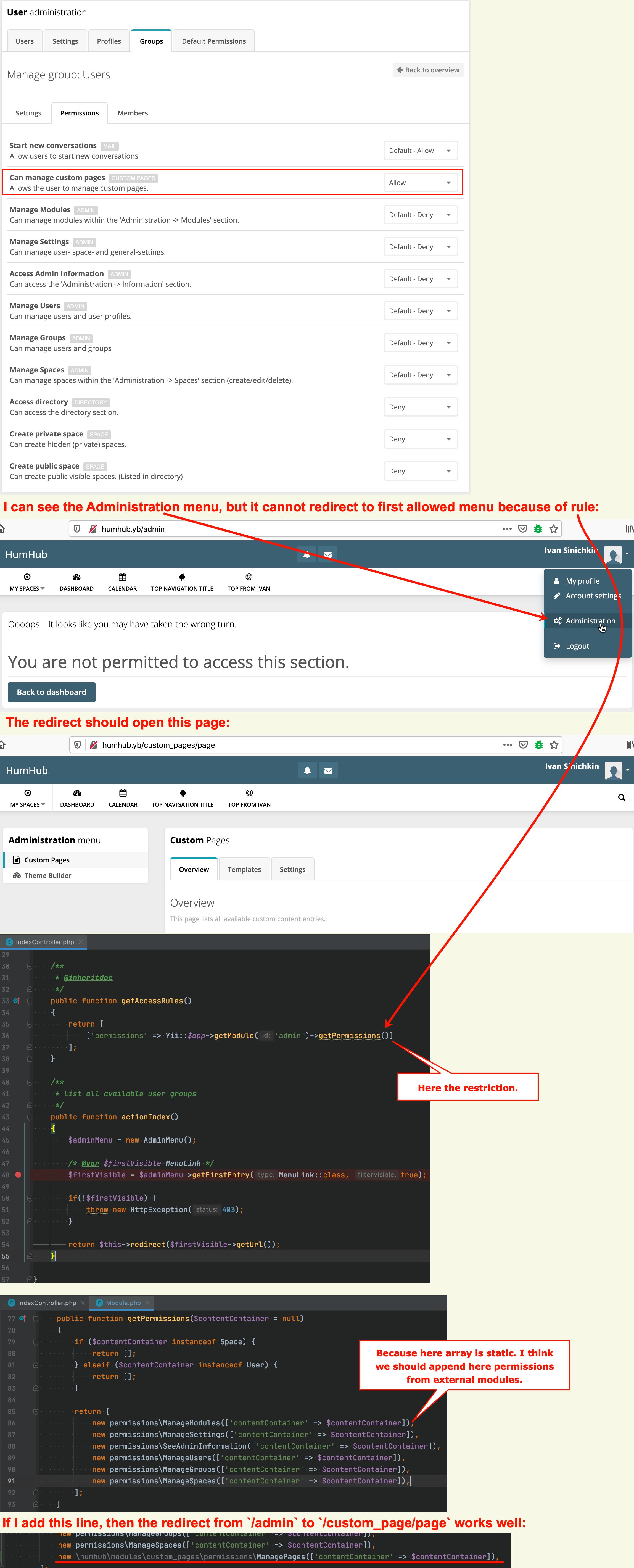 Add "Can Manage Custom Pages" Group Permission · Issue #57 · humhub/custom-pages · GitHub