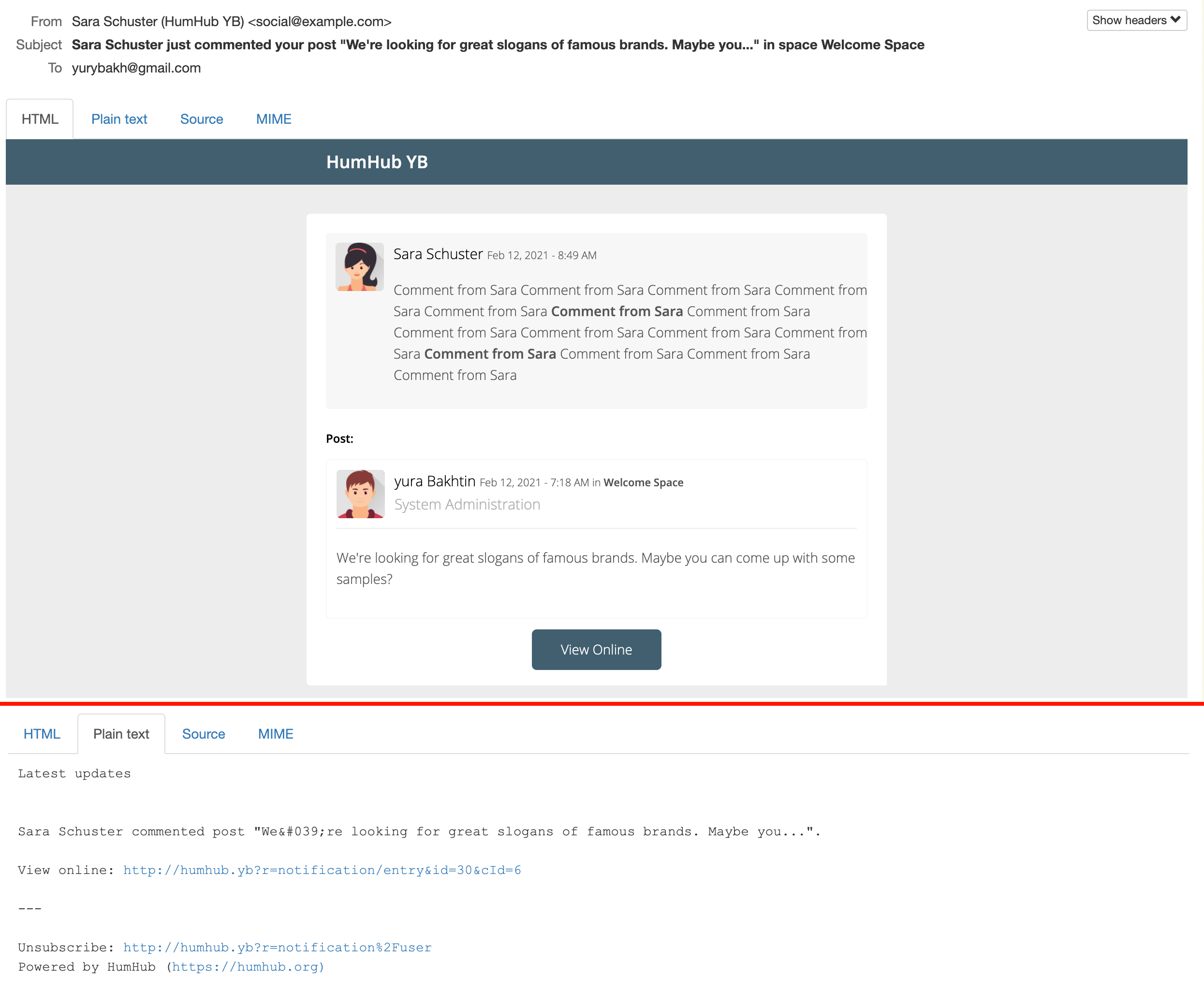 Comment Notification E-Mail · Issue #4869 · humhub/humhub · GitHub