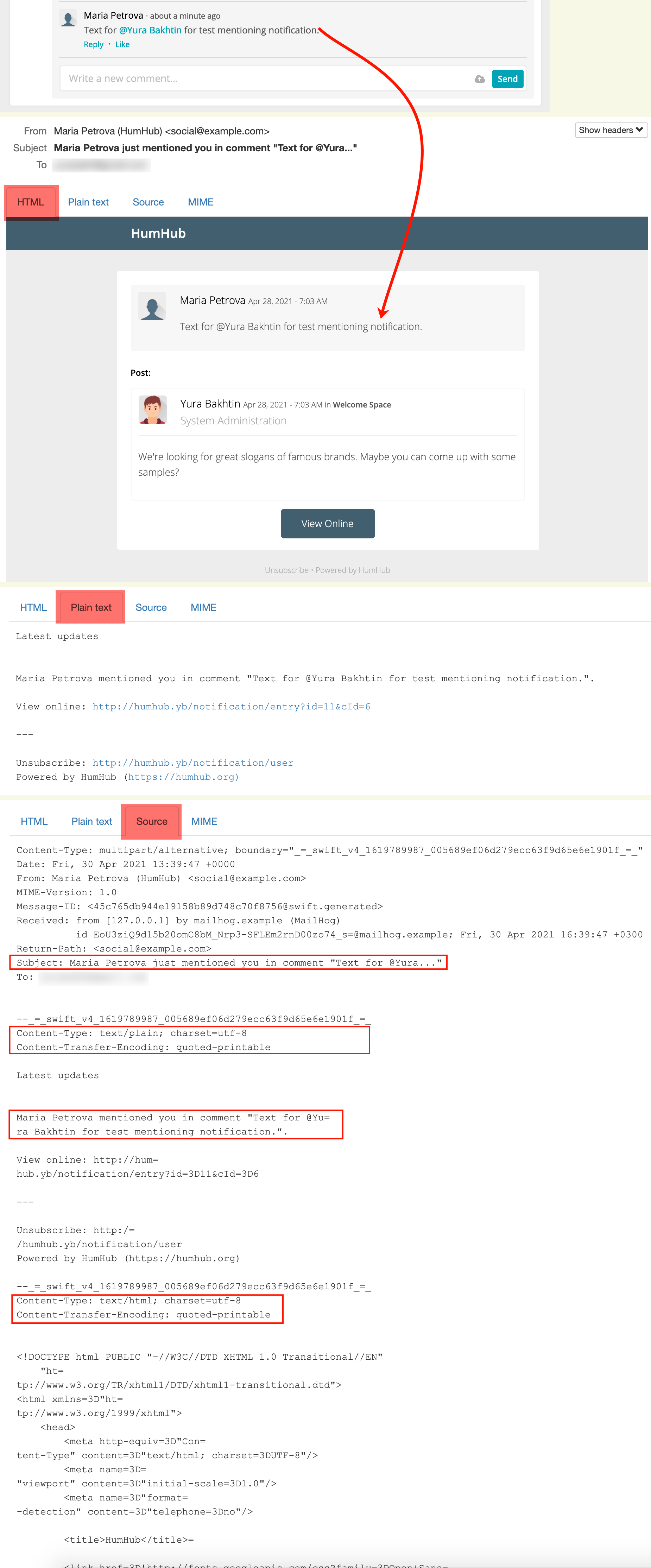 GUID Displayed in Email HTML · Issue #5046 · humhub/humhub · GitHub