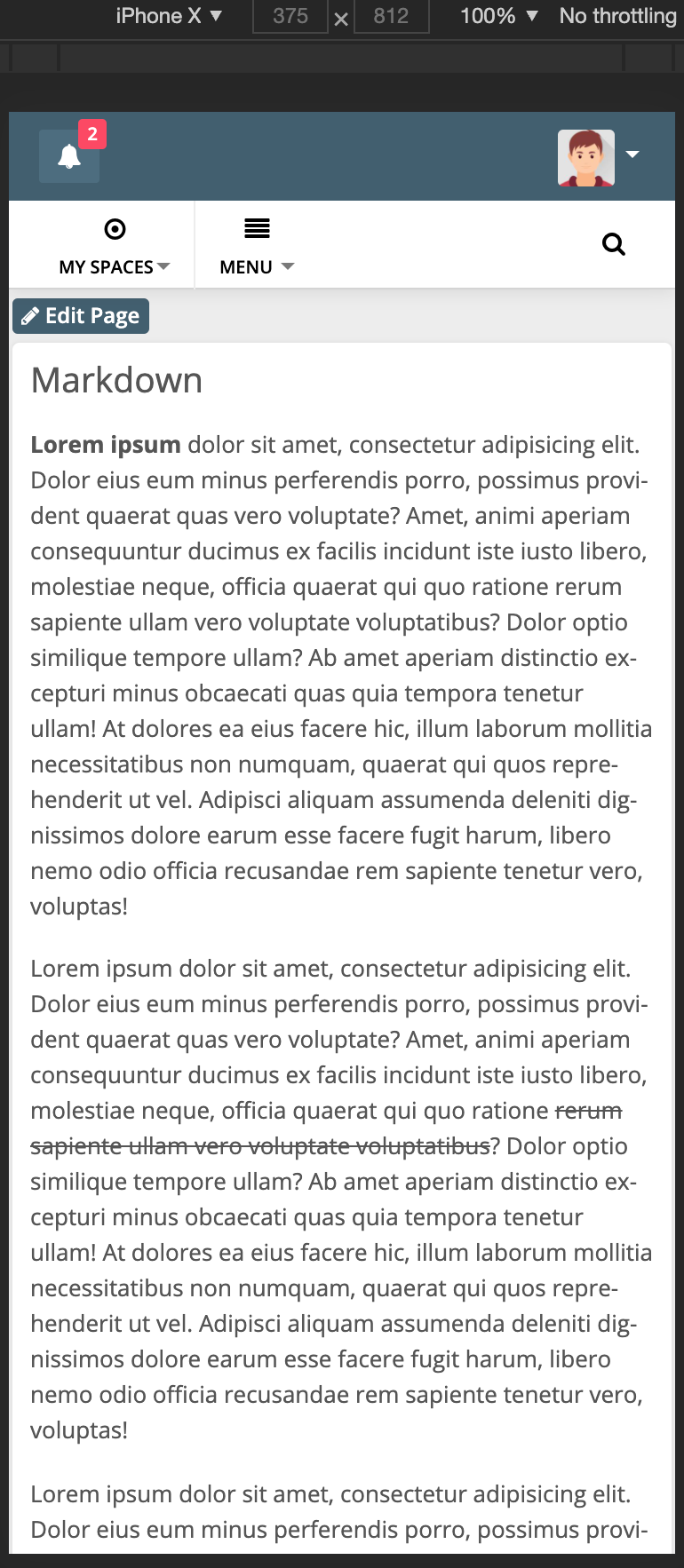 padding problem on mobile / small screens · Issue #185 · humhub/custom-pages · GitHub