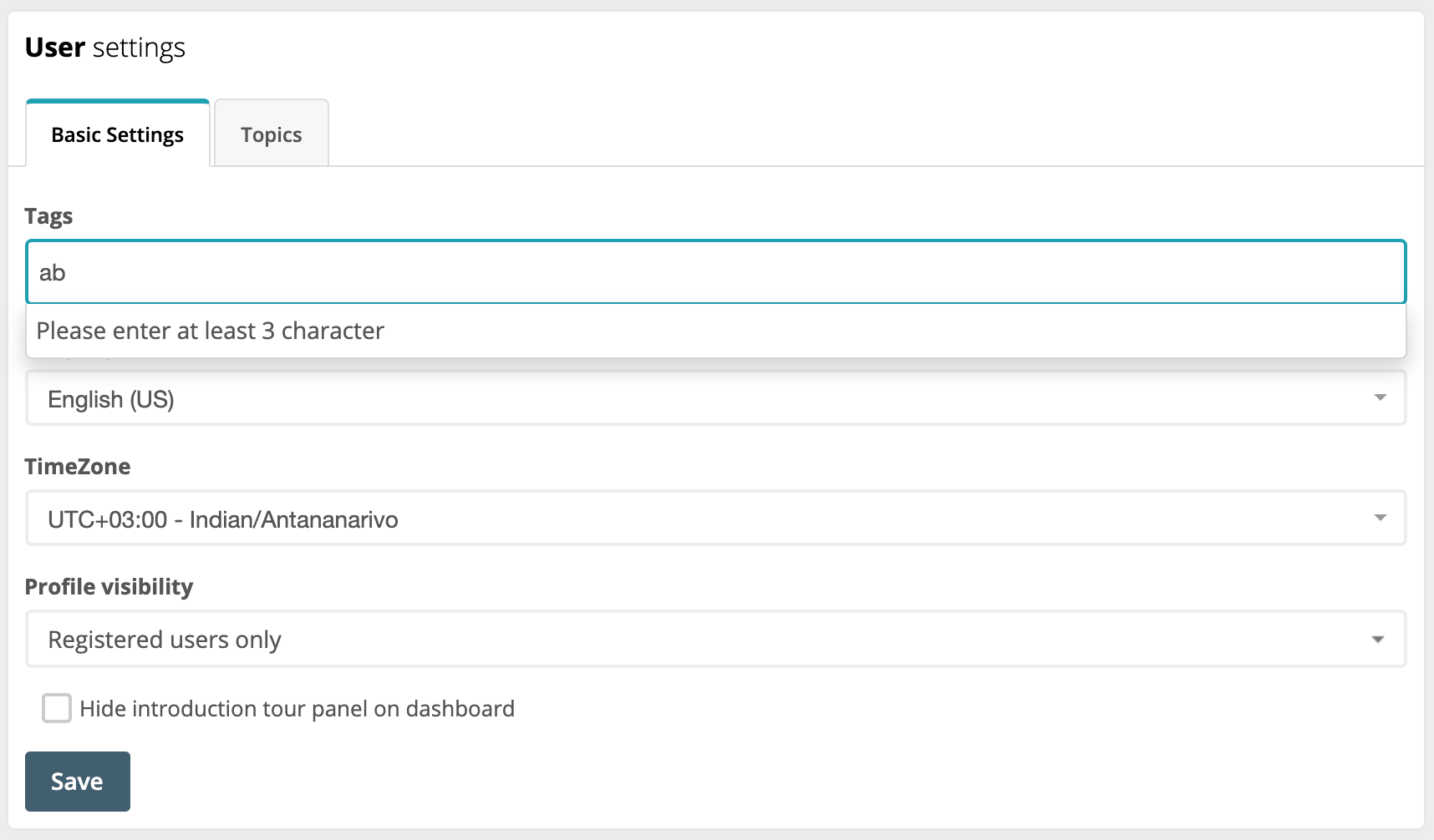 Minimum character limit for tags · Issue #5189 · humhub/humhub · GitHub