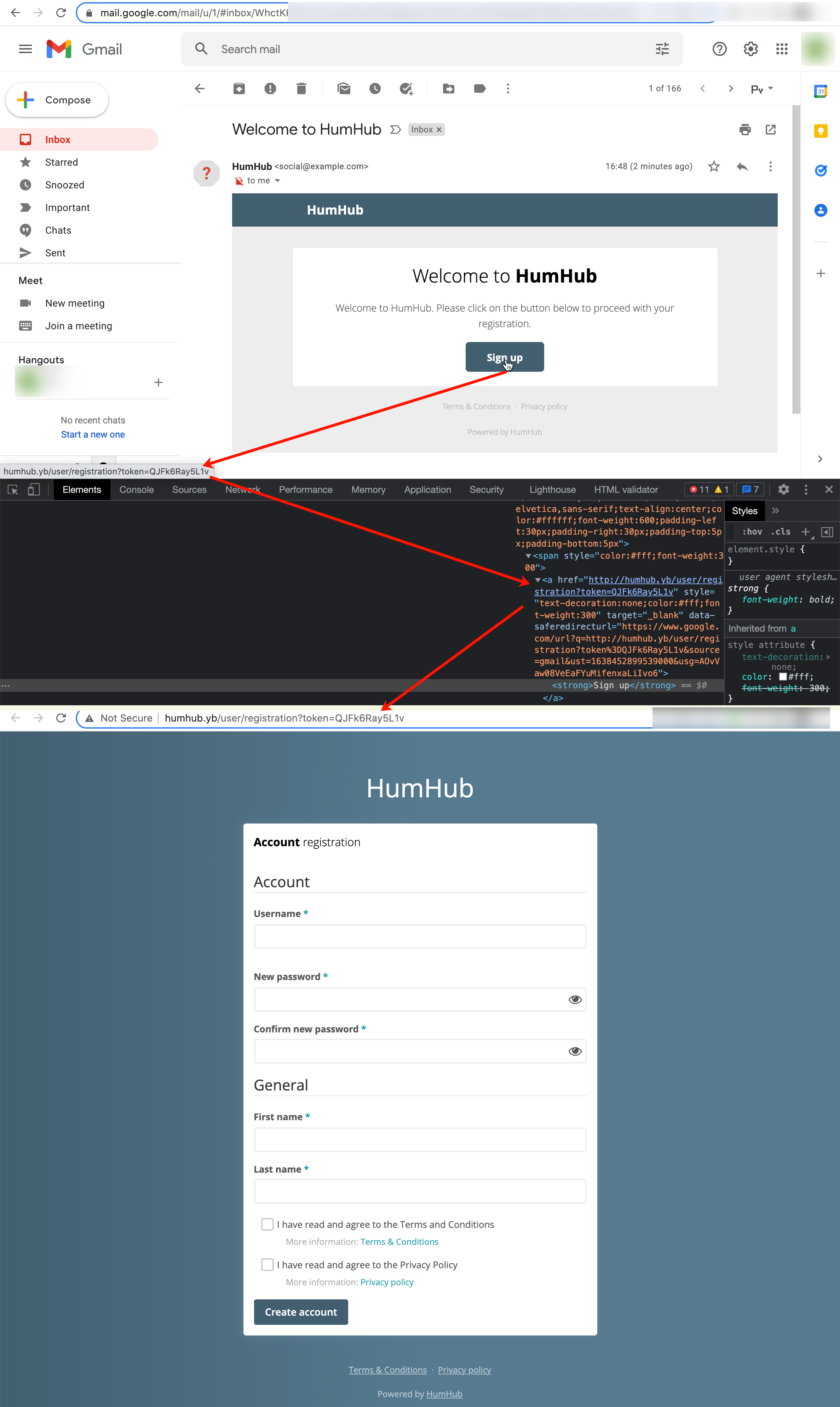 Registration token rendered using PHP 8.0.9 · Issue #5244 · humhub/humhub · GitHub