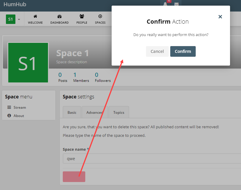 Confirm modal doesn't work for button · Issue #5706 · humhub/humhub · GitHub