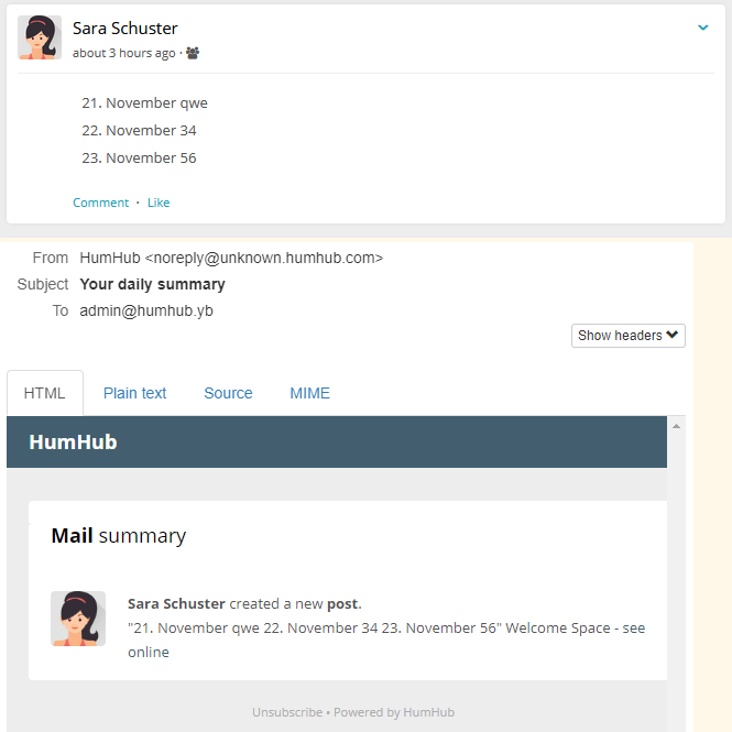 Numeration in summary is wrong · Issue #5814 · humhub/humhub · GitHub