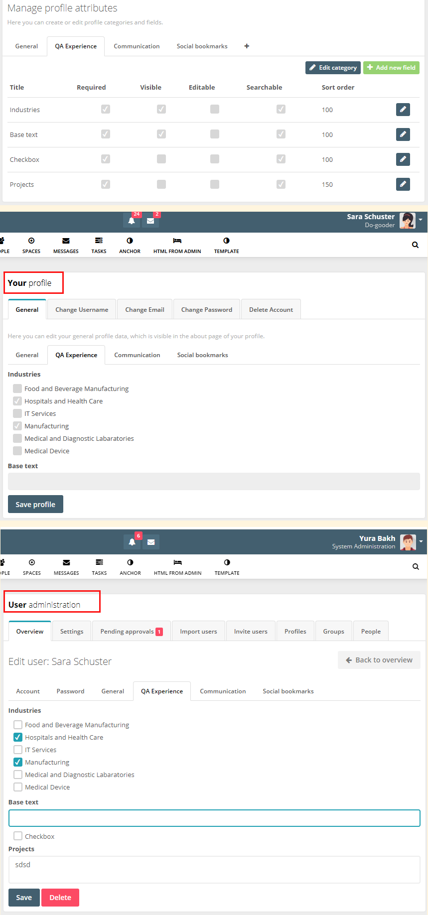 Profile Fields Textarea And Checkbox List Are Not Disabled For Editing · Issue 6018 · Humhub