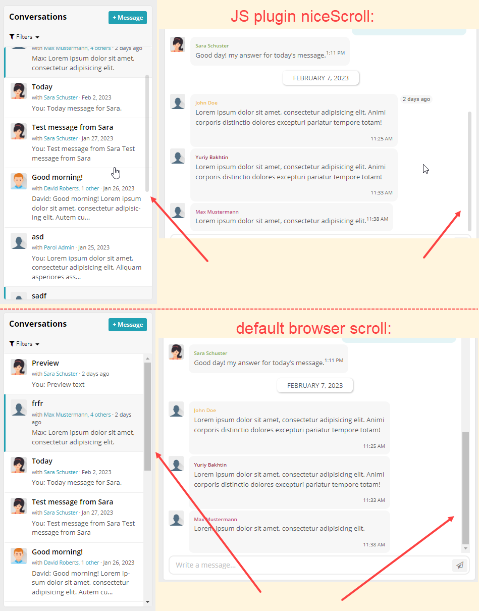 Scroll behaviour · Issue #295 · humhub/mail · GitHub