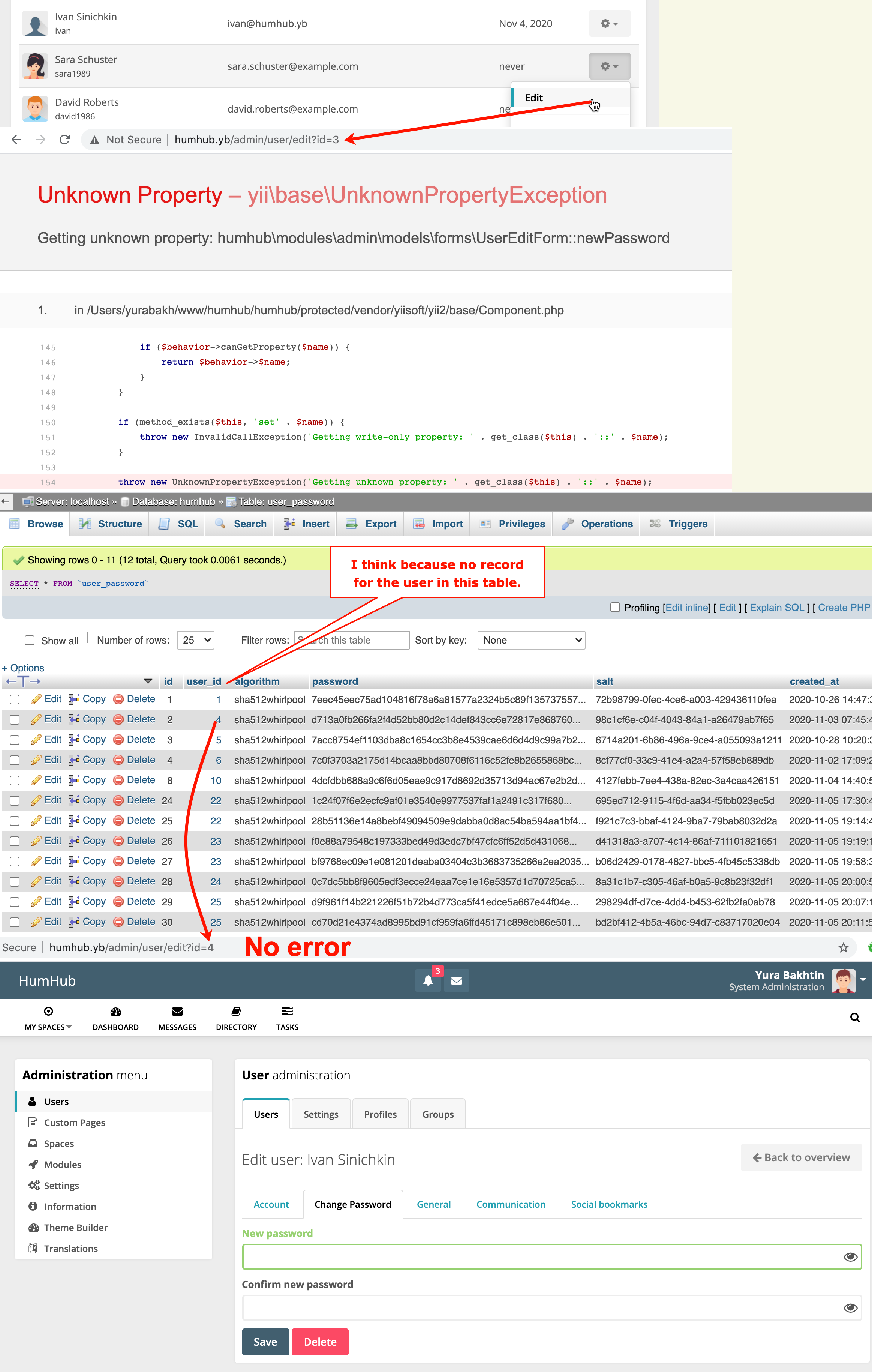 User admin should be able to set/change user passwords · Issue #3414 · humhub/humhub · GitHub