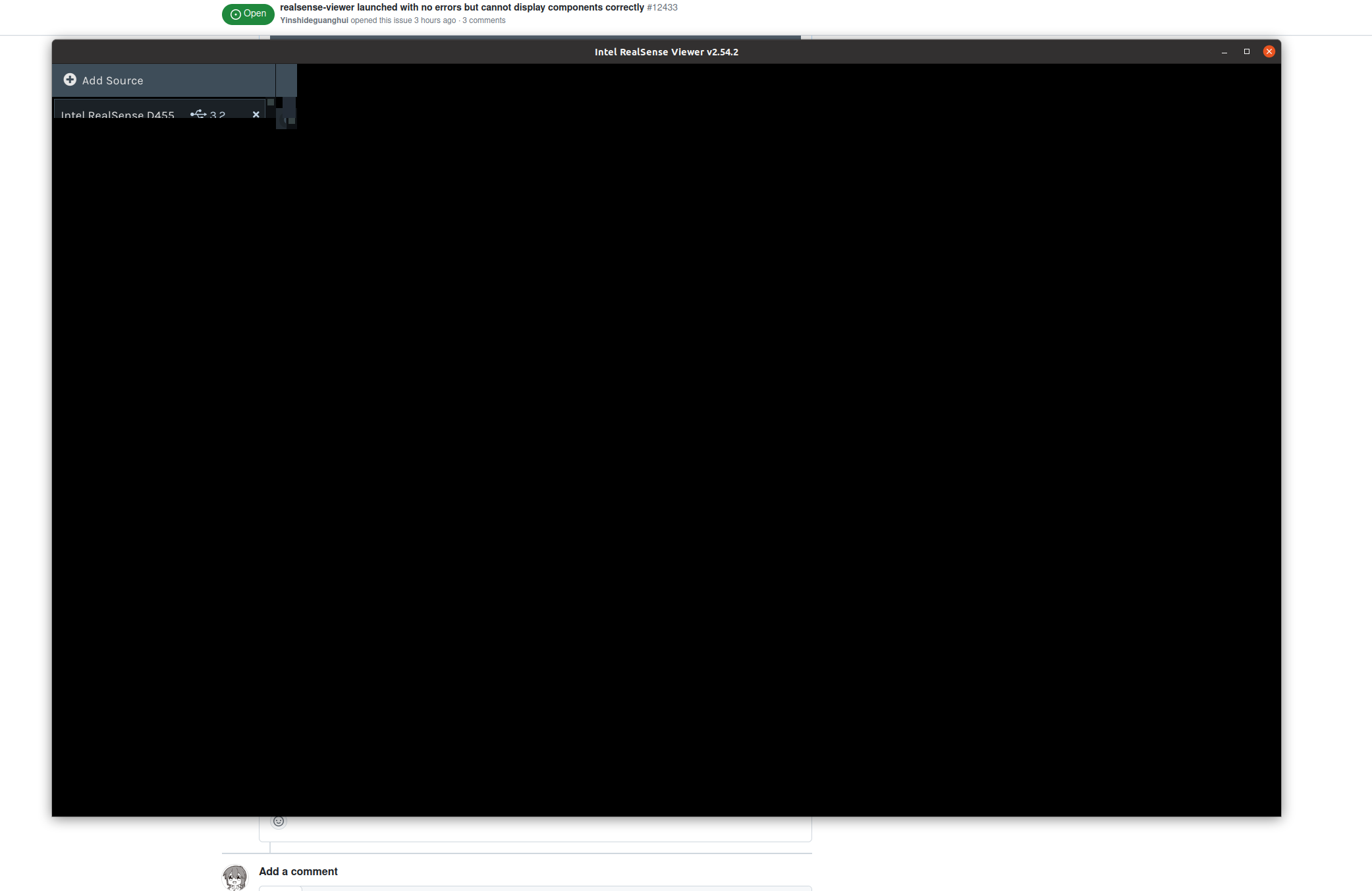 Realsense Viewer Launched With No Errors But Cannot Display Components Correctly · Issue 12433