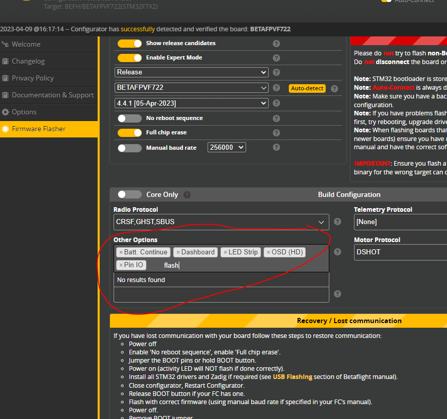 Blackbox logging not available - BETAFPVF722 v1 · Issue #12645 · betaflight/betaflight · GitHub