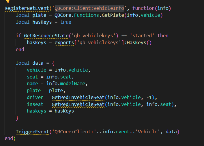 When i spawn any vehicle · Issue #7 · Sna-aaa/qb-sna-vehiclekeys · GitHub