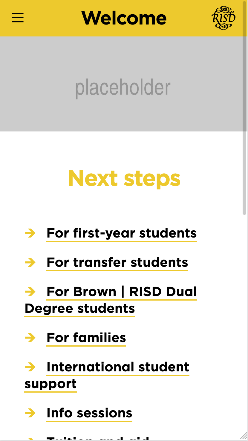 Homepage redesign for phase 2 · Issue #2 · risd/risd-congratulations-v2-ph2 · GitHub