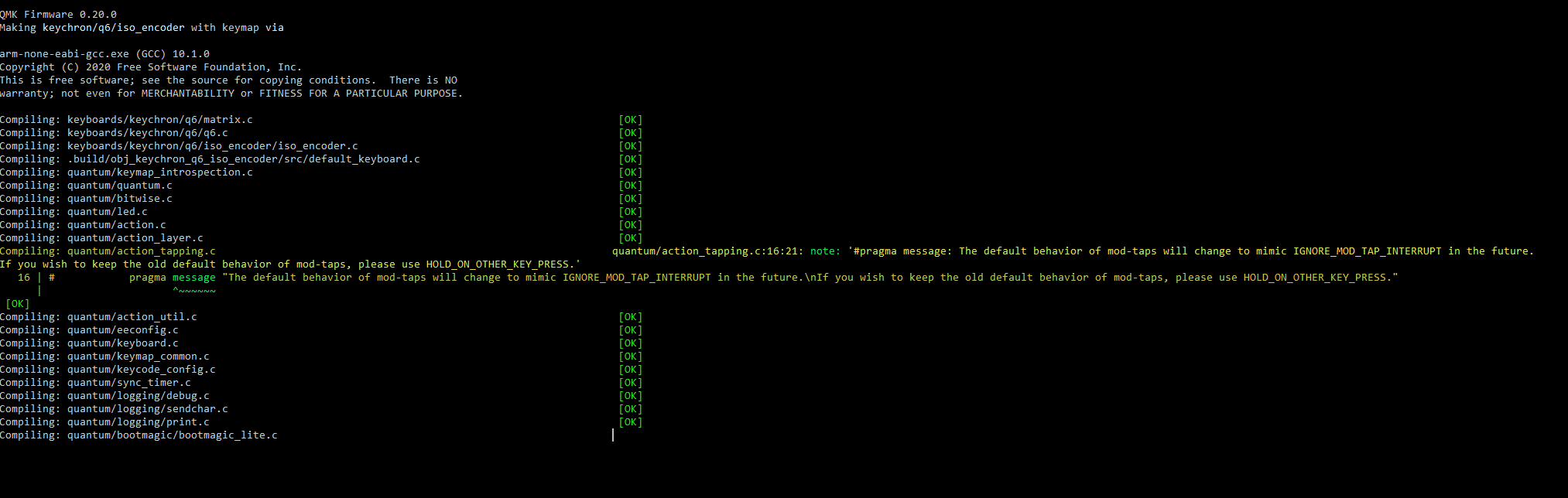New Massage With 020 Compilation That Was Not Present With The 019 · Issue 20022 · Qmkqmk 