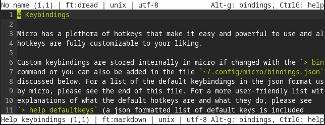 Menus · Issue #1481 · zyedidia/micro · GitHub
