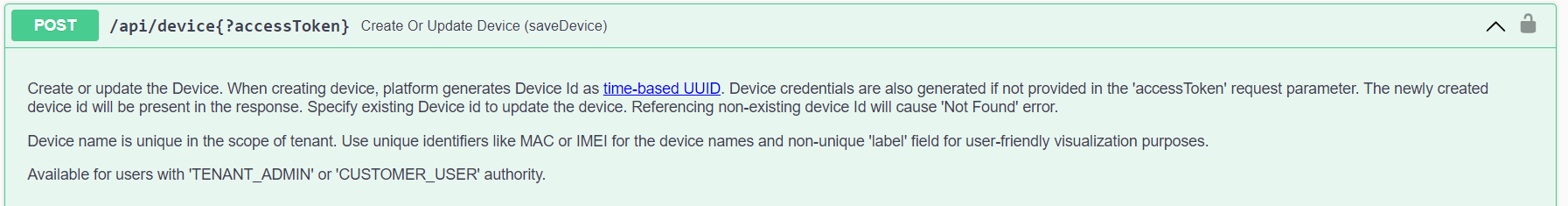 [Bug] REST call saveDevice modifies "createdTime" when changing label for an existing device ...