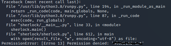 I have the next Issue idk if it helps · Issue #829 · sherlock-project/sherlock · GitHub