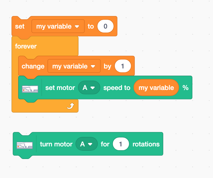 BOOST extension: setting speed continuously interferes with "turn for ...