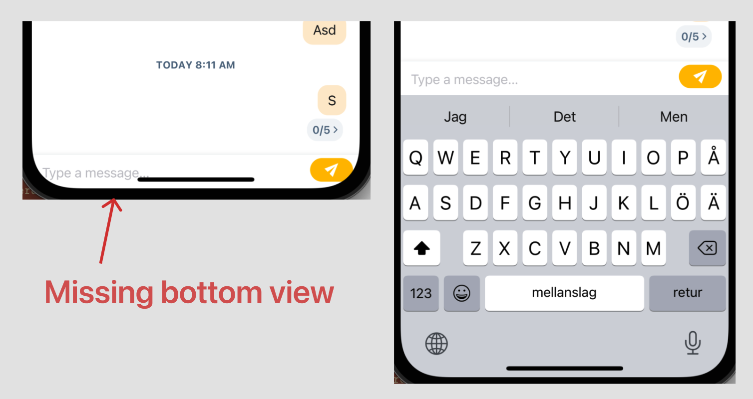 KeyboardAccessoryView property addBottomView does nothing · Issue #2034 · wix/react-native-ui ...