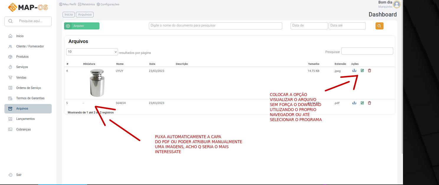 Melhorias arquivos para visualizar · Issue #2227 · RamonSilva20/mapos · GitHub