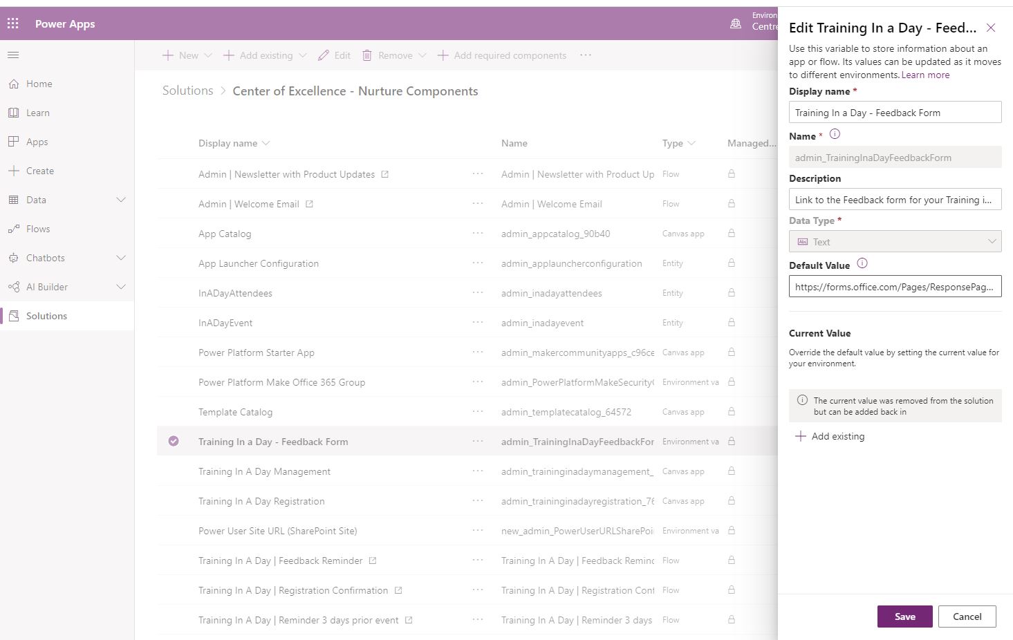 Cannot add default value to Environment variable after update. · Issue #432 · microsoft ...