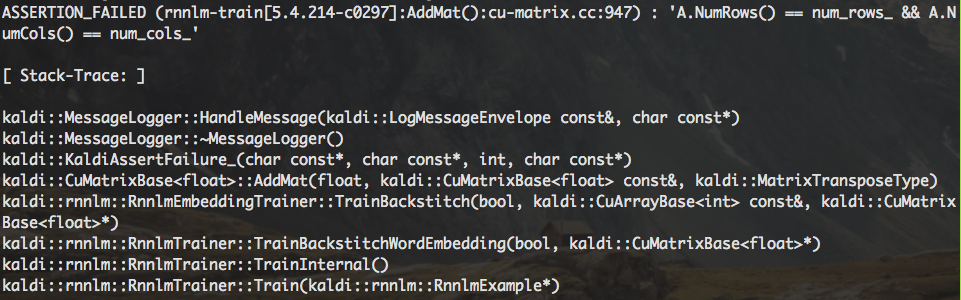 rnnlm-embedding-training issue · Issue #2569 · kaldi-asr/kaldi · GitHub