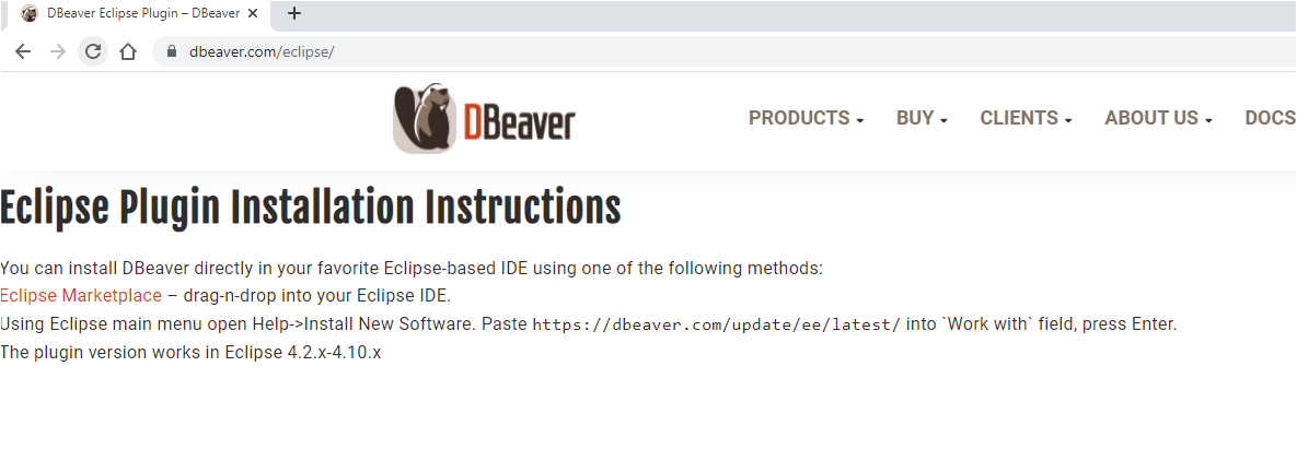 Getting This Error While Installing The Latest Eclipse Plugin · Issue 14128 · Dbeaverdbeaver 9997