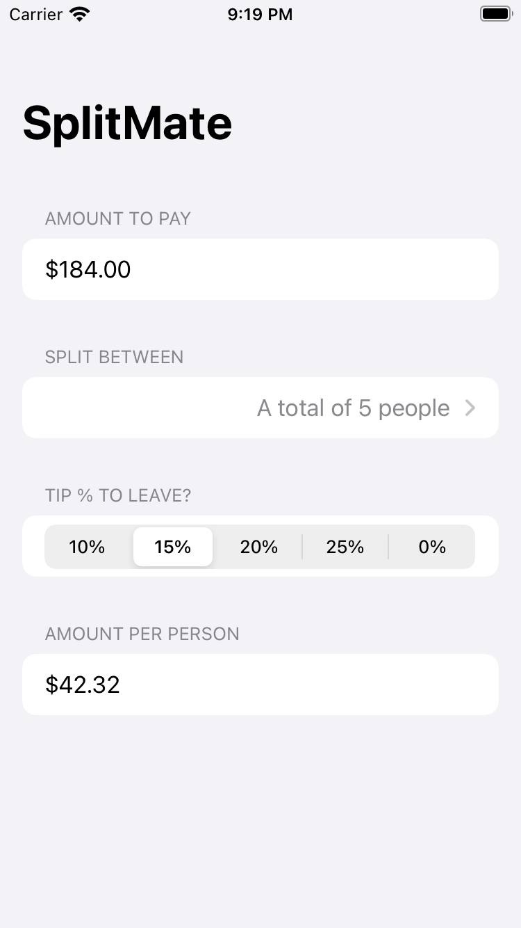 GitHub - chevalier-j/SplitMate