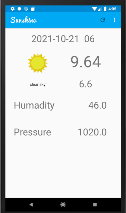 GitHub - hanhyeongyu/Sunshine: Imporve my weather app