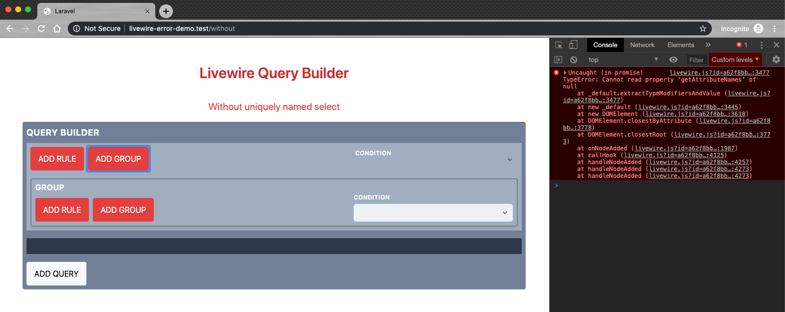 Embedded Components DOM Diff Issue · Issue #328 · livewire/livewire · GitHub
