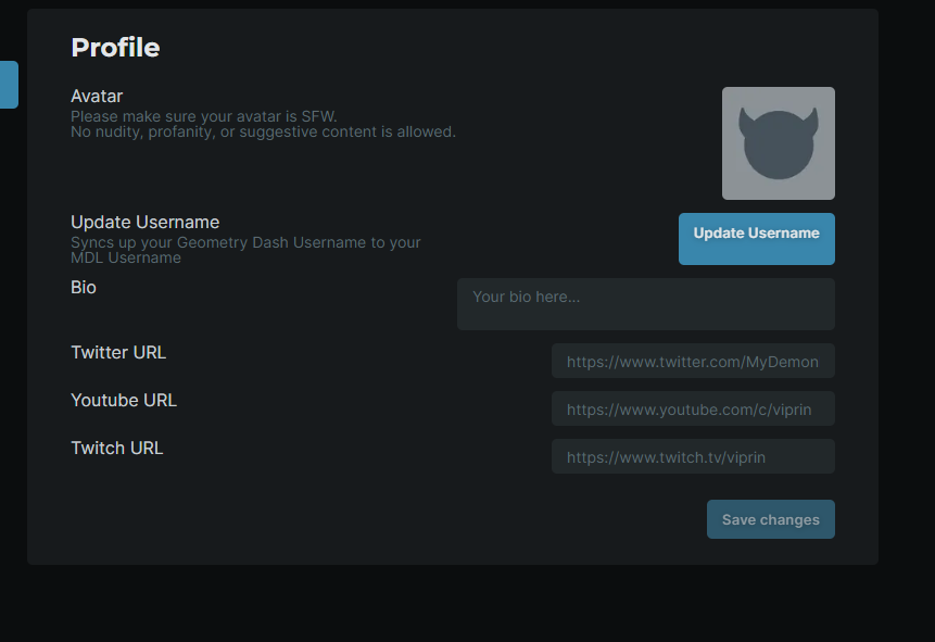 Change some stuff in settings · Issue #10 · MyDemonList/mdl-issue-tracker · GitHub