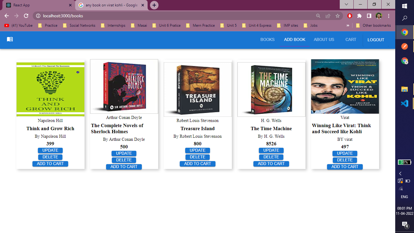 GitHub - swaraj54/Book-Store-App-Frontend: Created Book Store App where ...