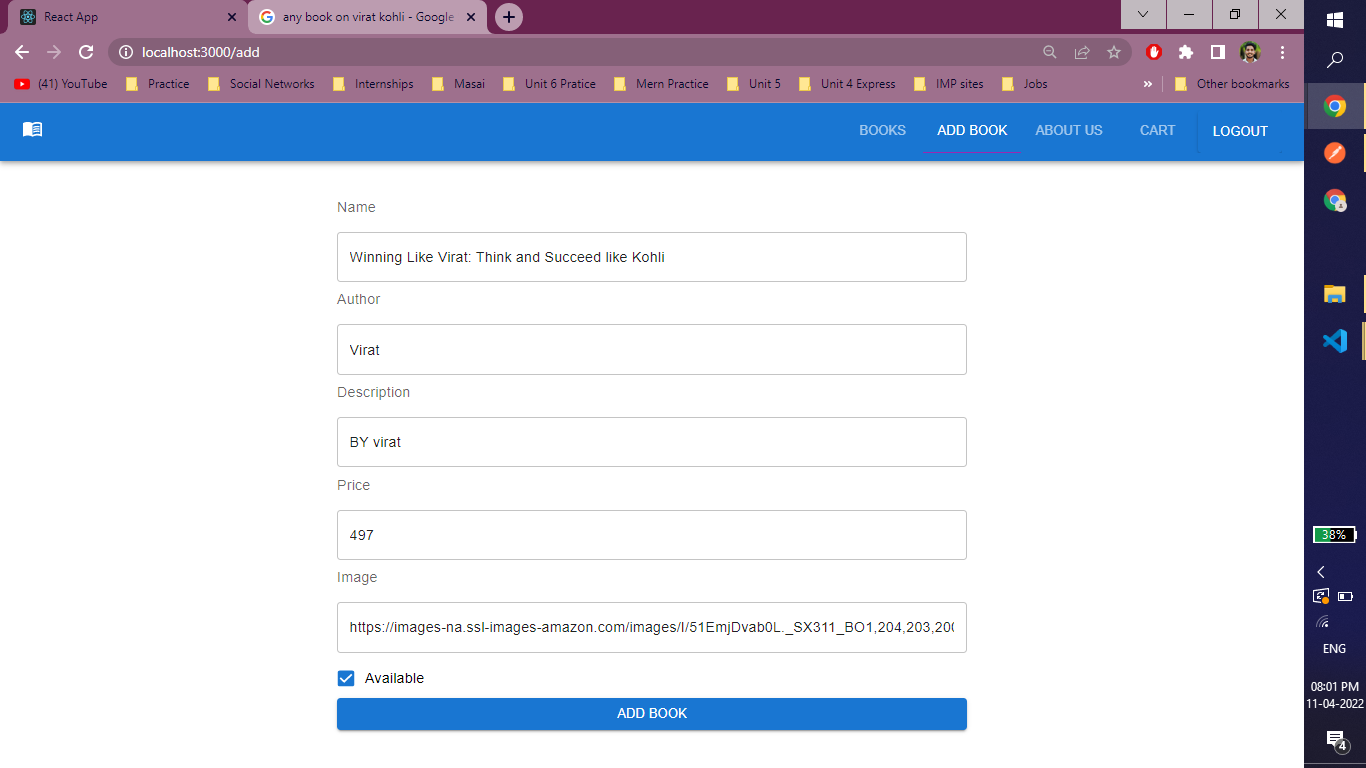 GitHub - swaraj54/Book-Store-App-Frontend: Created Book Store App where User can Regsiter, Login ...