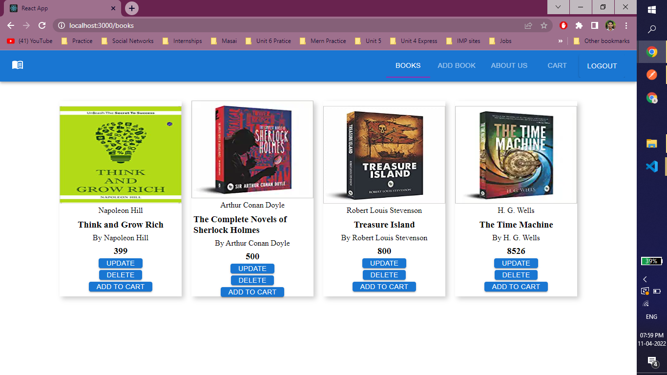 GitHub - swaraj54/Book-Store-App-Frontend: Created Book Store App where User can Regsiter, Login ...